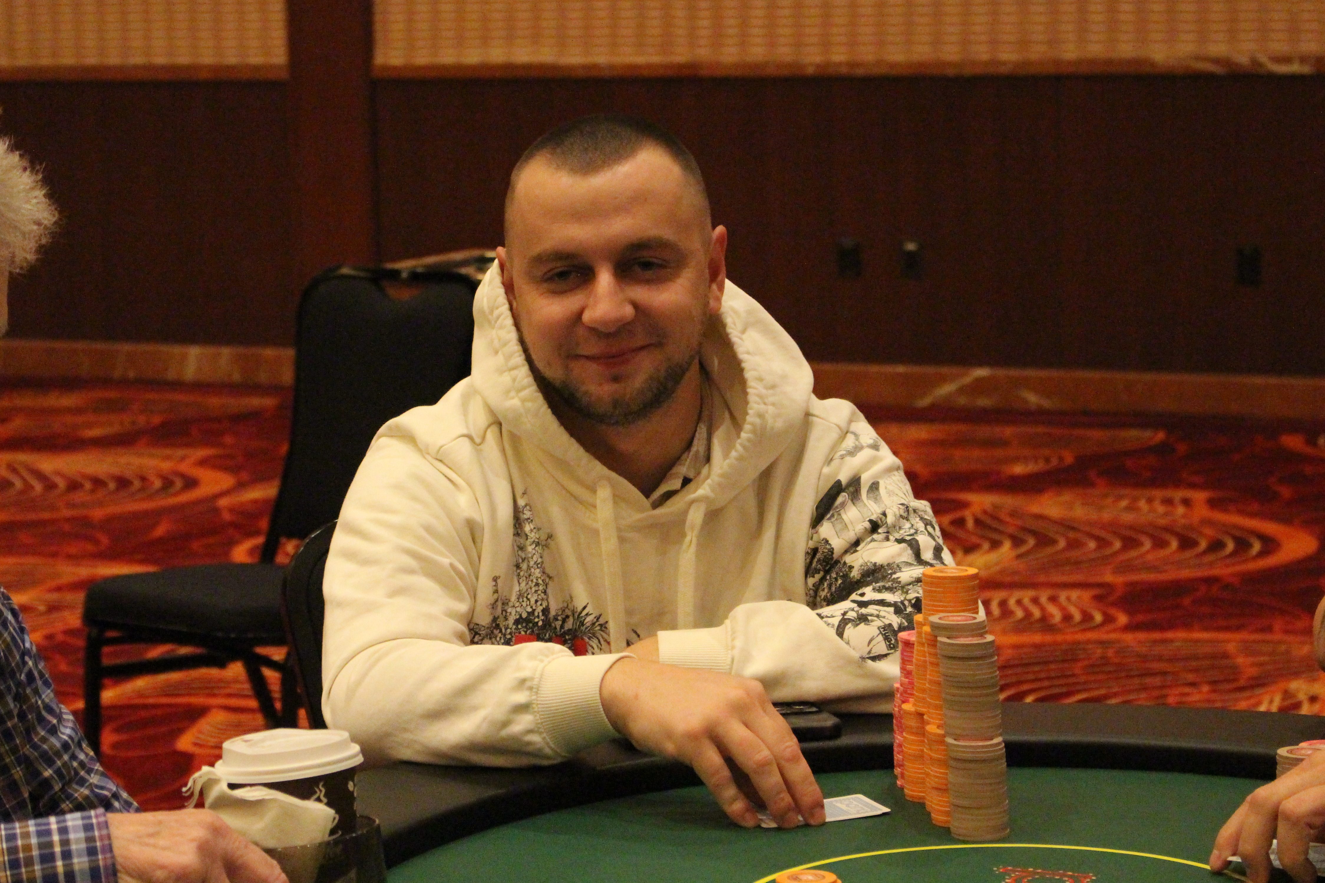 Tkach Takes Early Chip Lead – Big Stax XXXVIII
